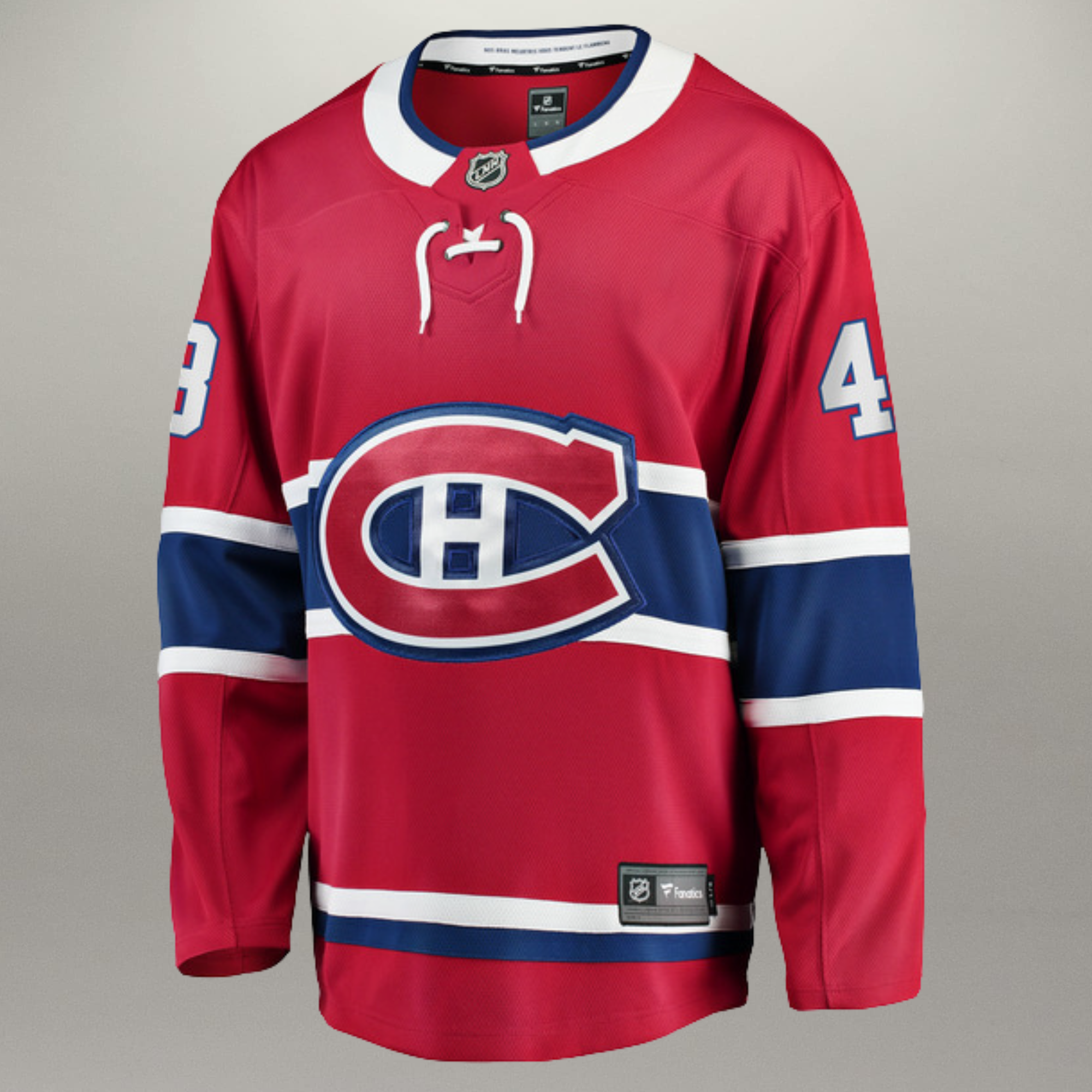 Chandail Officiel Lane Hutson Rouge | Logo Sport Qc
